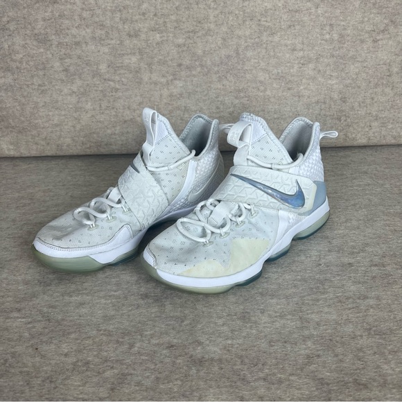 Nike | Shoes | Nikemens Lebron Xiv Time To Shine White And Gray ...